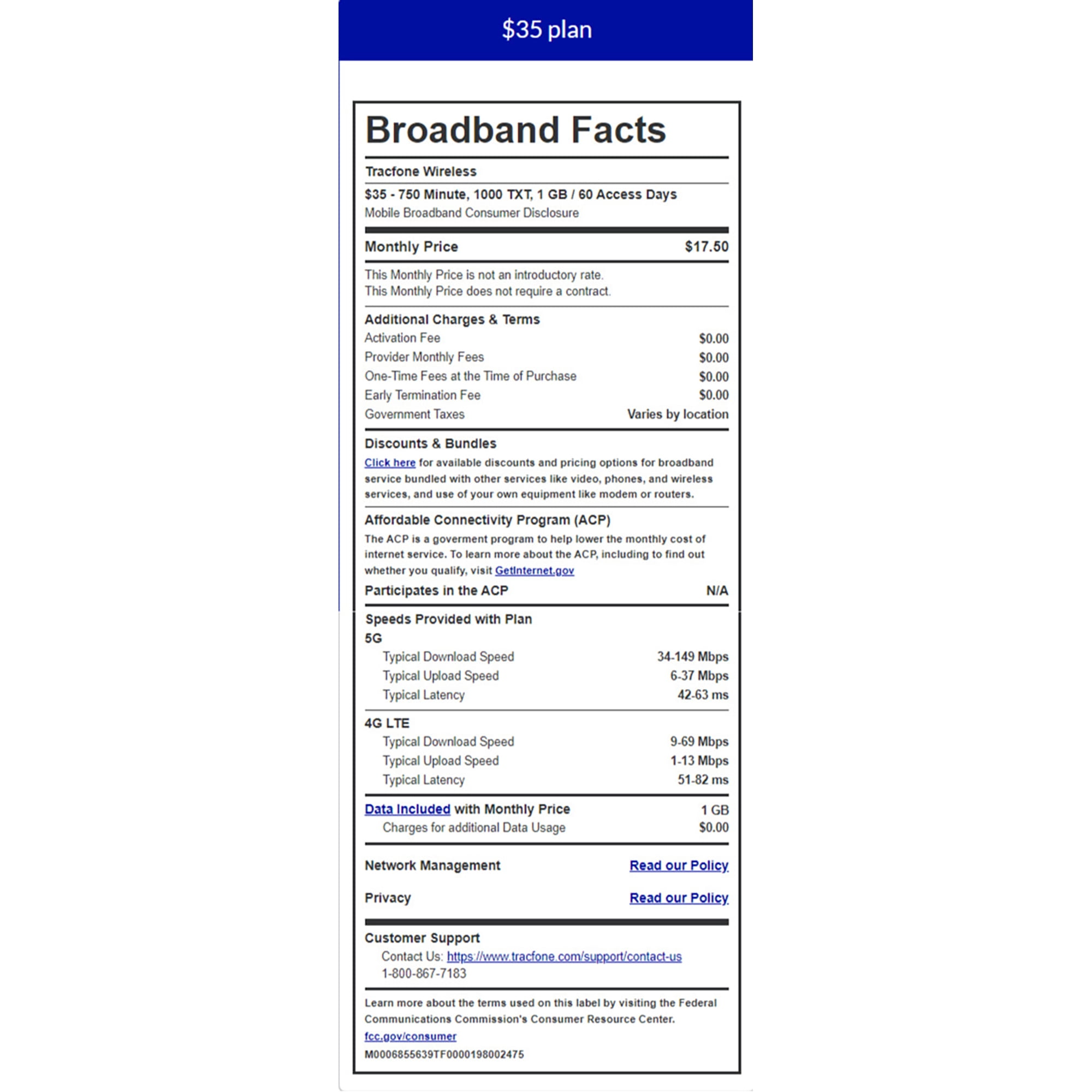 Tracfone $35 Smartphone 60 Day Plan, 750 Min/ 1000 Txt/ 1GB Data e-PIN ...