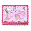 Mermaid Princess Themed Baby Shower Birthday Edible Image Edible Cake ...