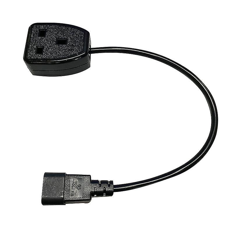 Iec C14 Male Plug To Uk 3pin Female Socket Power Adapter Cable 1 8m Iec C14 Male Plug To Uk 3pin Female Socket Power Adapter Cable 1 8m