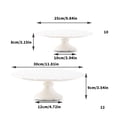 European Embossed Ceramic Cake Serving Tray for Elegant Dessert Display ...