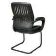 Screen Back Over Designer Contour Shell Visitor Chair - Walmart.com