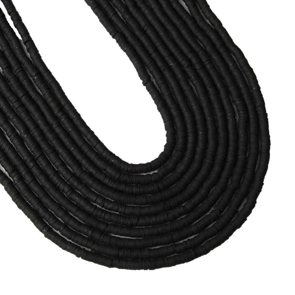US 10 Strands 6mm Heishi Beads Clay Disc Flat Vinyl Chip Spacer Bead ...