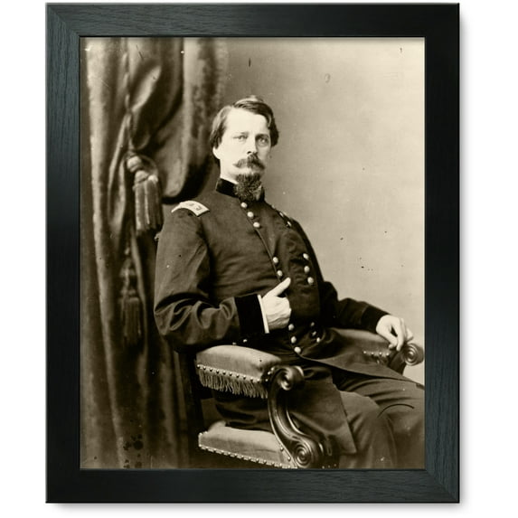 Framed Print: Major General Winfield S. Hancock, Three-Quarter Length ...