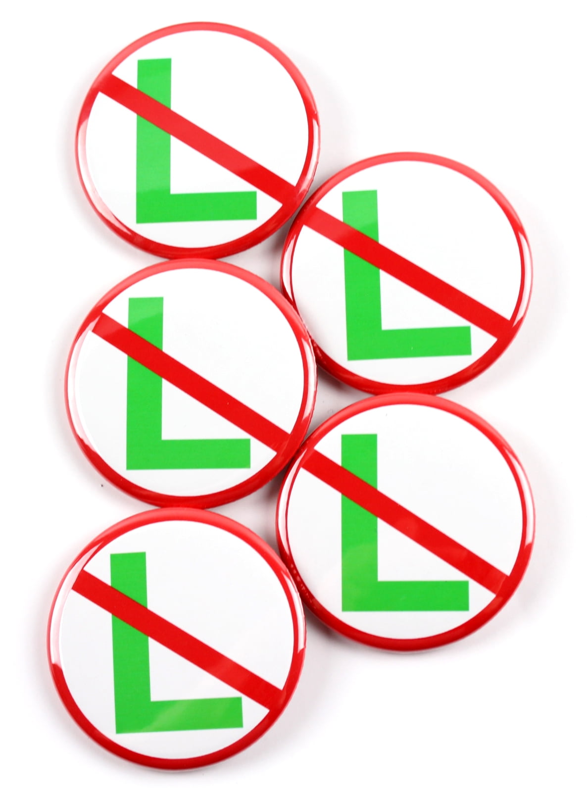 NO "L" - NOEL Christmas Holiday Pinback Buttons - 2.25 Inch Round - 5 ...