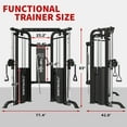 Syedee Functional Trainer Cable Machine, 2000LBS Cable Crossover ...