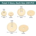 600Pcs 3 Styles Brass Spacer Beads Long-Lasting Plated Disc Real 18K ...