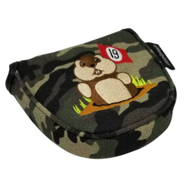 Dancing Gopher Camo Embroidered Putter Cover by ReadyGolf - Mallet ...