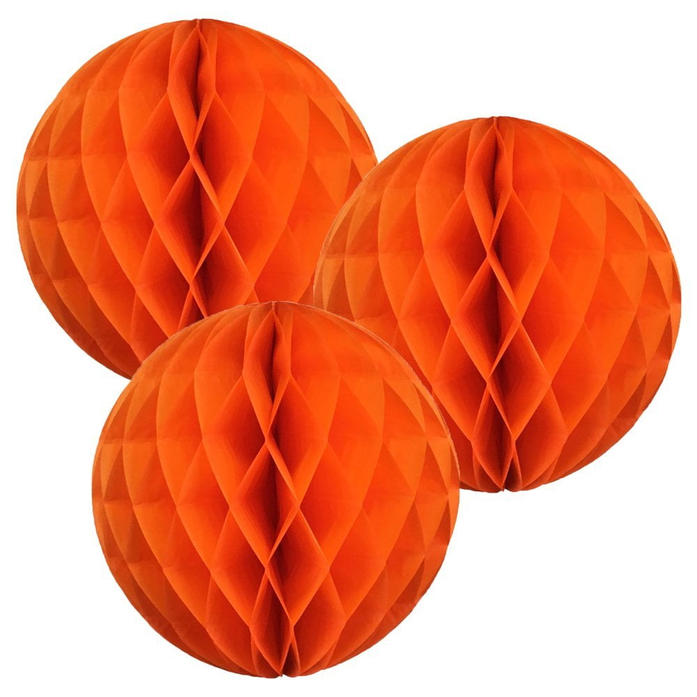 Just Artifacts Tissue Paper Honeycomb Ball Set Of 3 8 Inch Orange Just Artifacts Tissue Paper Honeycomb Ball Set Of 3 8 Inch Orange