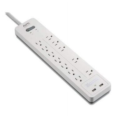 Free Shipping! APC 8-Outlet Surge Protector Power Strip with USB ...