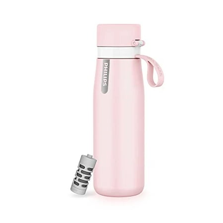 Philips GoZero Everyday Insulated Stainless Steel Filtered Water Bottle ...