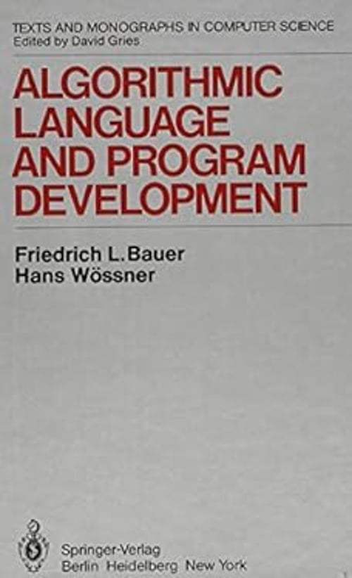 Pre-Owned Algorithmic Language and Program Development (Hardcover ...
