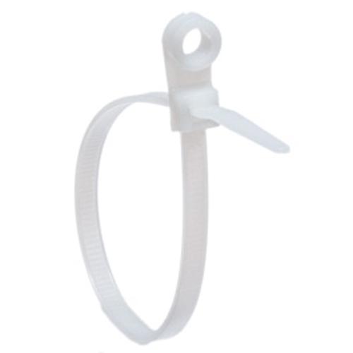 GlobalTone Cable Tie-Wraps natural 8 inches 50Lbs - Bag of 100 with ...