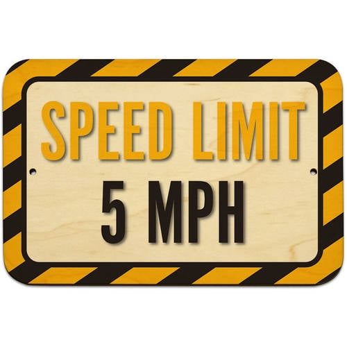 Speed Limit 5 MPH Sign - Walmart.com