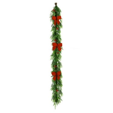9' Classical Collection Garland with Clear Lights - Walmart.com