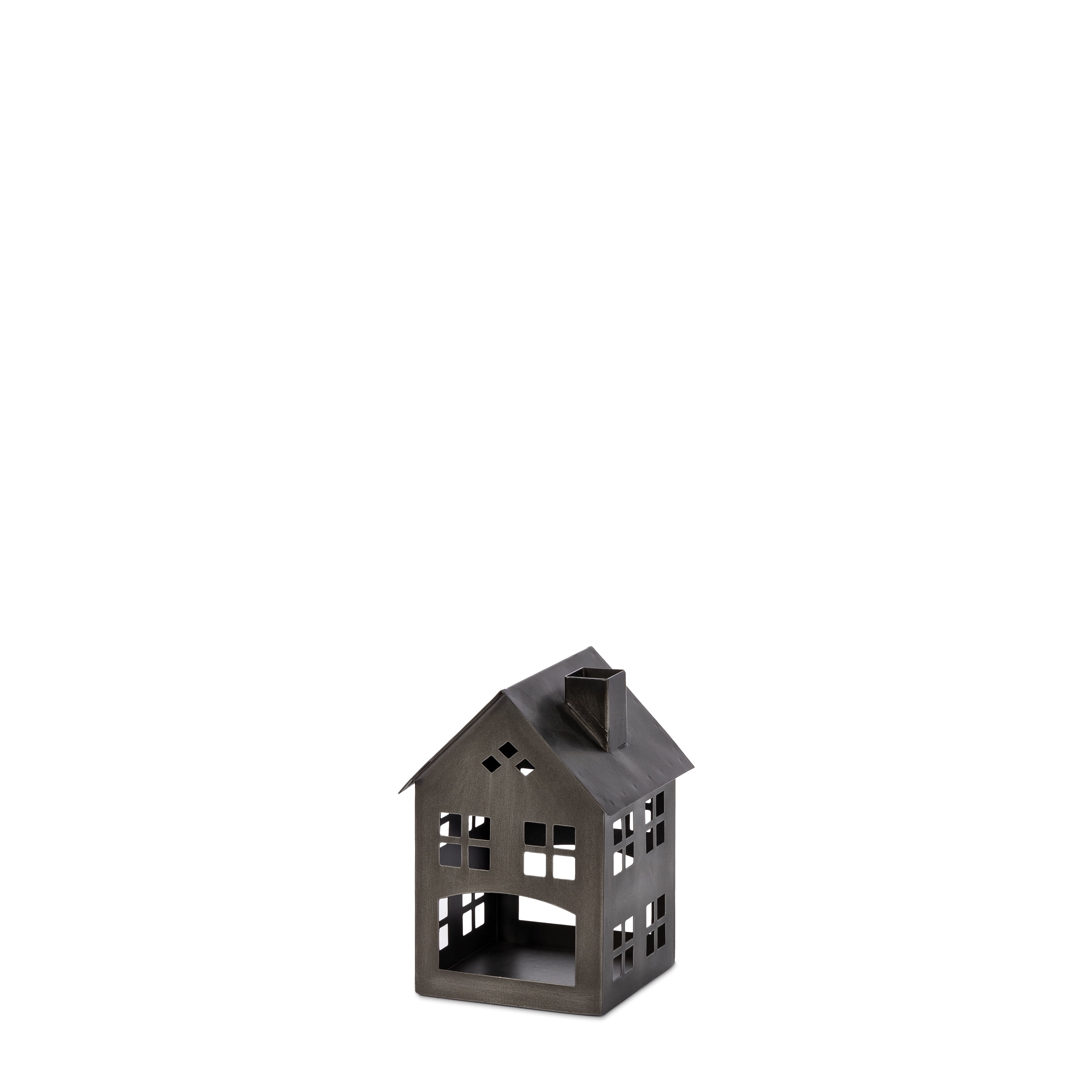 Gerson 8.07 in H Metal House Motif Tabletop Lantern - Walmart.com