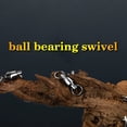 Barrel Ball Bearing Swivel Saltwater Rolling Fishing Swivels Stainless ...