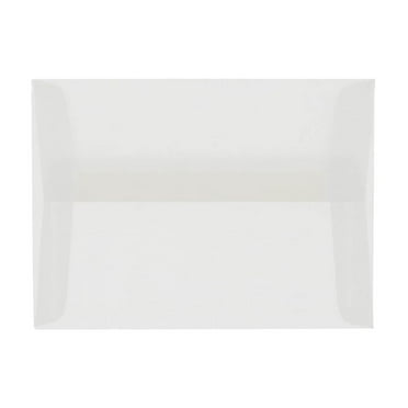 JAM Paper #14 Policy Translucent Envelopes, 5 x 11 1/2, Clear, 50 per ...
