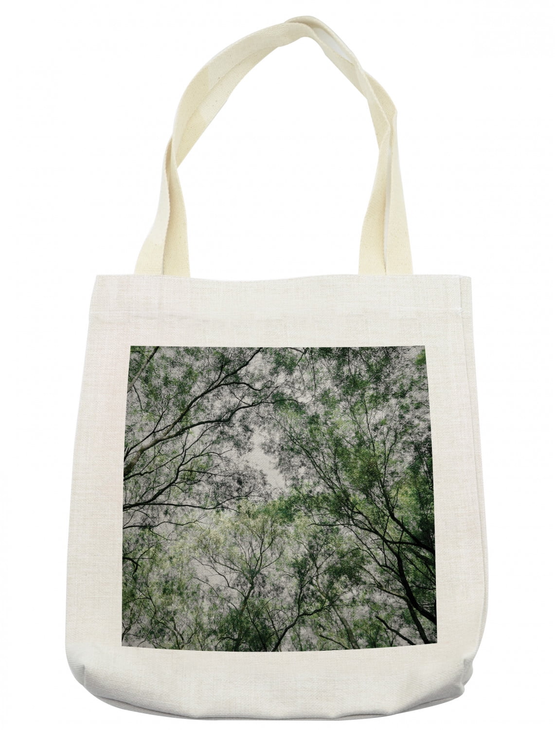 Nature Tote Bag, Tree Branch in Spring Season Fairy Jungle Growth ...