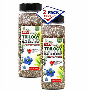 Badia Trilogy Health Seeds - Flax, Chia, Hemp Seed Blend - Walmart.com