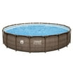 "Coleman Round Power Steel Frame II Swim Vista 18' x 48"" Above Ground ...