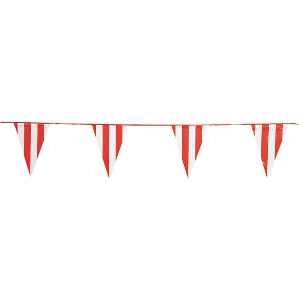 Red And White Pennant Banner (100Ft) - 1 Piece - Walmart.com - Walmart.com