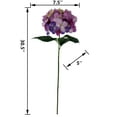 Mainstays 30.5 inch Artificial Hydrangea Flower Stem Purple Indoor ...