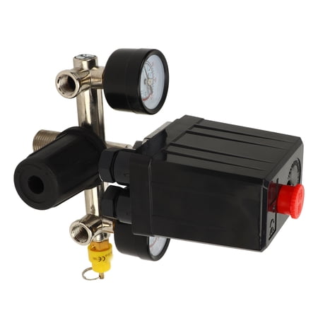 Dual Gauge Pressure Switch, Knob Adjustment Pressure Control Valve 0 ...