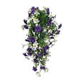 BAOPAI Simulation Artificial Double Color Morning Glory Wall Hanging ...
