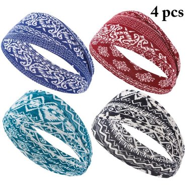Scunci Wide Turban with Printed Reflective U - Black - Walmart.com