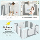 Infans 14 Panels Baby Safety Playpen Kids Safety Activity Play Center w ...