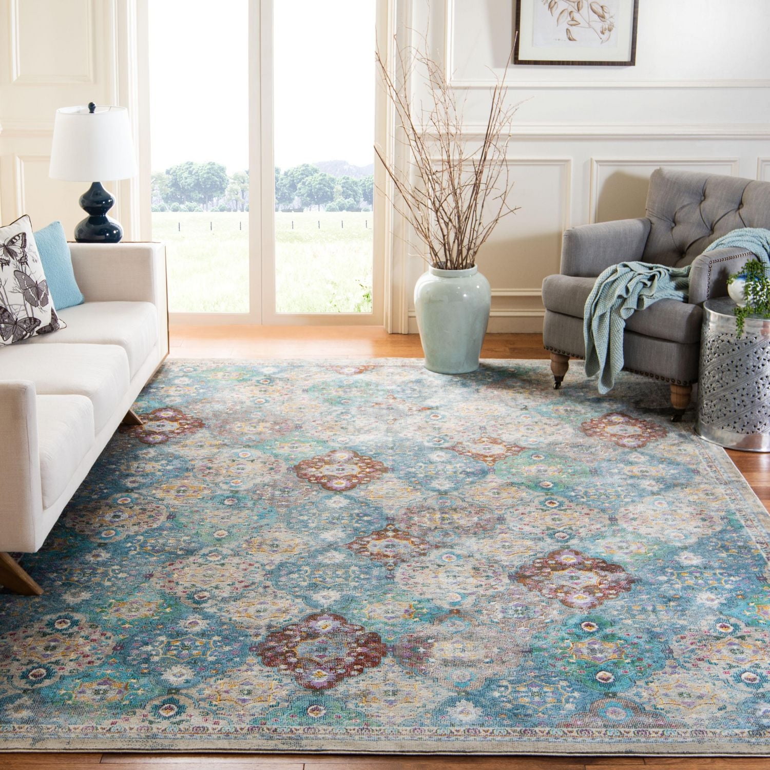 Click here for Safavieh Luxor Harry Abstract Floral Area Rug 8 Ft... prices