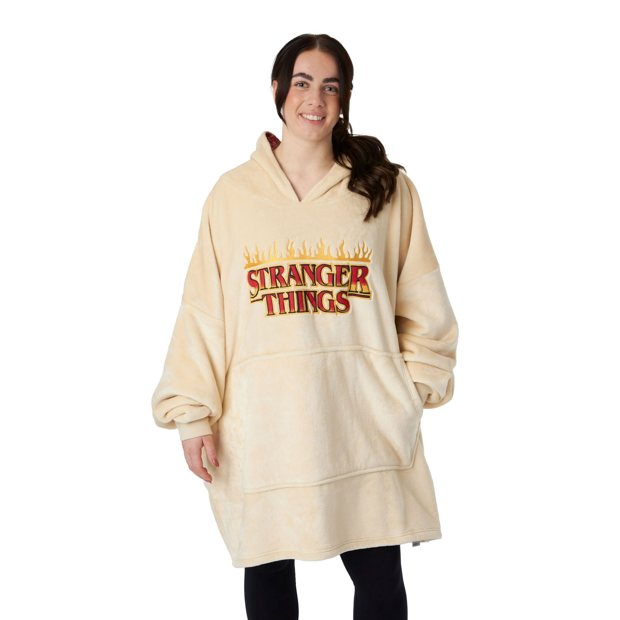 Click here for Stranger Things Unisex Beige Blanket Hoodie prices