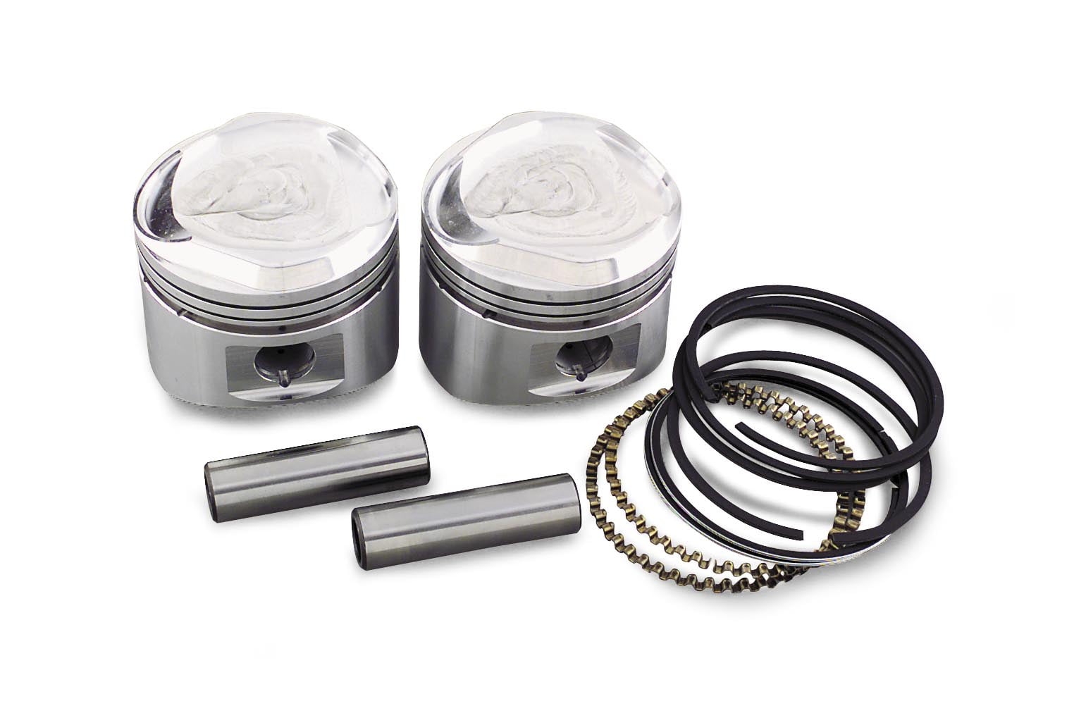 S and S Cycle Forged Piston Kit +.010", 3-5/8", 10.2:1, 96" Evo 92-1061 ...