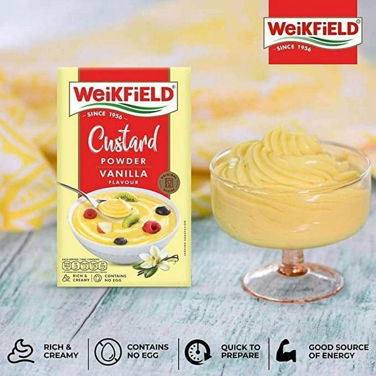 Weikfield Custard Powder, Vanilla Flavour, 500g Carton, 42% OFF