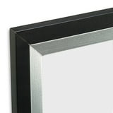 DAX Metro Series Poster Frame, Plastic, 24 x 36, Black/Silver - Walmart.com