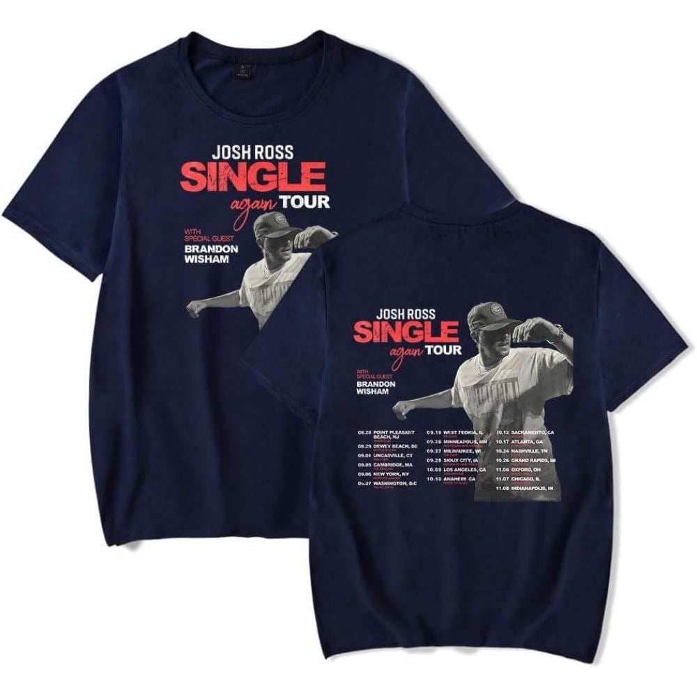 Click here for Tianchu Josh Ross Single Again Tour Merch Short Sl... prices