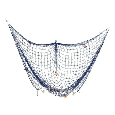 Nautical Fishing Net | Authentic Decorative Fish Net 5' x 10' | 1 Pack ...