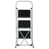 ZENY Heavy Duty 3 Step Folding Utility Ladder with Wide Anti-Slip ...