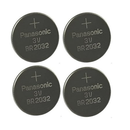 4-Pcs -- Panasonic BR2032 3v Lithium Coin Cell Battery - Walmart.com