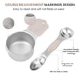 Khaki 16-Piece Magnetic 304 Stainless Steel Measuring Cups and Spoons ...