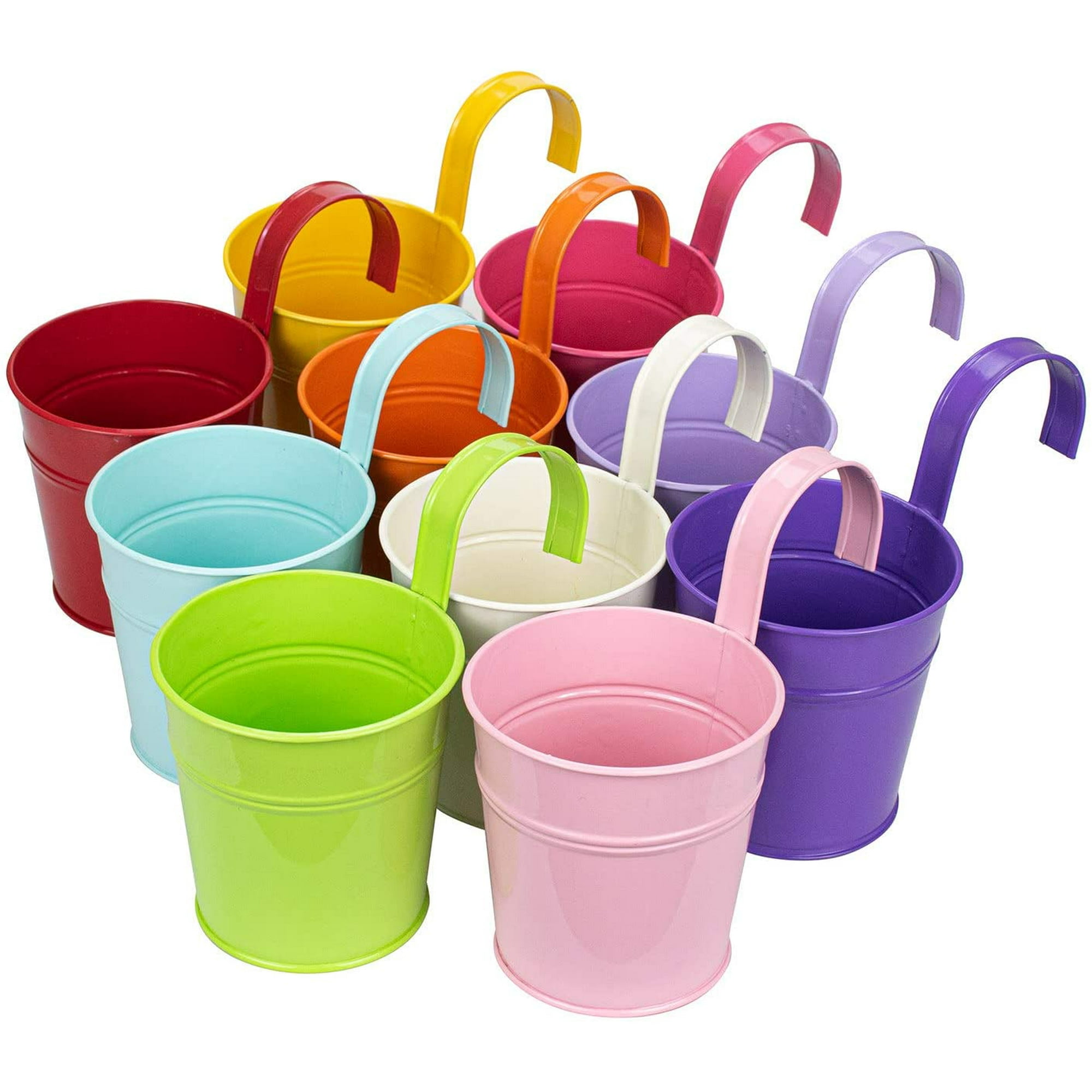 Click here for Zecatl 10 Pack 4-Inches Iron Flower Pot Hanging Pl... prices