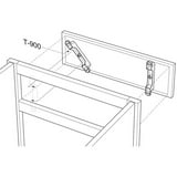 Tenn-Tex T-900 False Front Connector (4-1/2" Opening) with Screws ...