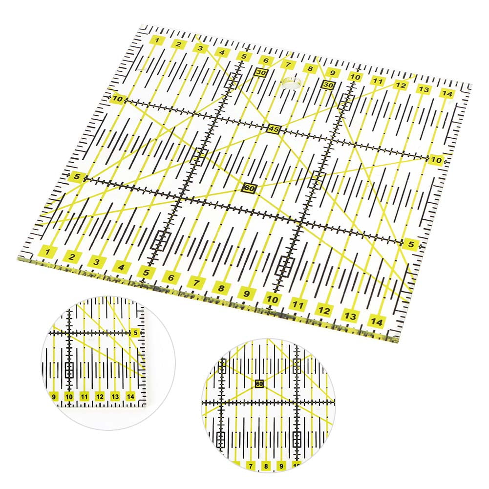Estink Sewing Rulers  Plastic Cutting Rule Light And Thin Acrylic Ruler  For Home School