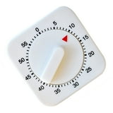 Farfi Novelty White Square 60-Minutes Mechanical Timer Reminder ...