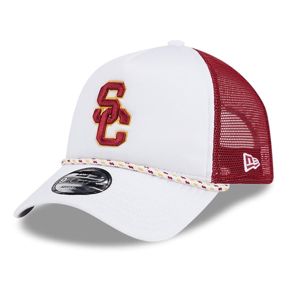 Men's New Era White/Cardinal Iowa State Cyclones Court Sport Foam A ...