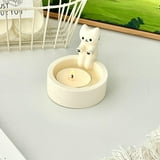 Kitten Candle Holder,Cute Cat Aromatherapy Candle Holder, Cat Warming ...