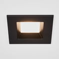 ASIASN-4 in. 5 CCT Retrofit Recessed Square LED Downlight, Black Trim ...