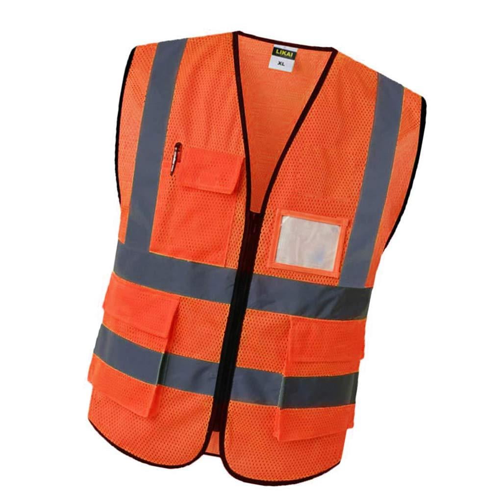 Equipo de Construcción shamjiam Chaleco de Seguridad Reflectante Naranja XL | Bodega Aurrera en ...