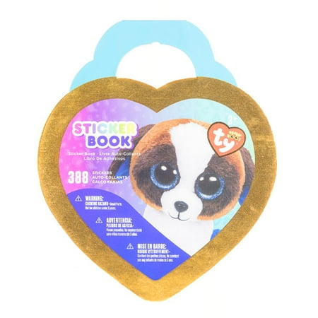 Ty Beanie Boo Sticker Bk Heart Shape Bl Dog - Walmart.com