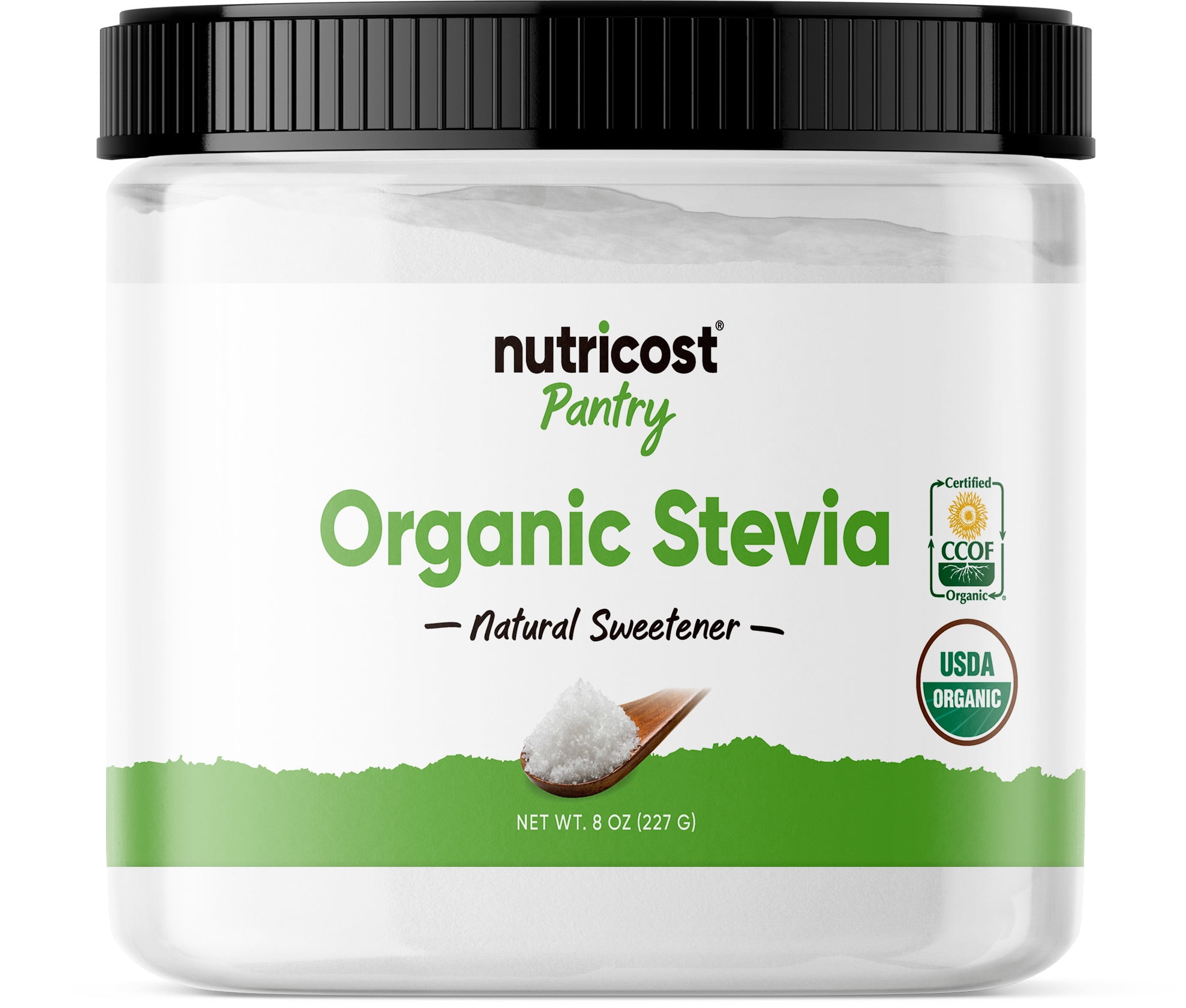 Nutricost Pantry Organic Powdered Stevia (8oz Bottle) | Pure Sugar Free ...